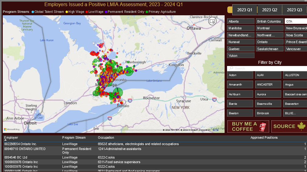 Mapping Temporary Foreign Workers in Canada | All About Work